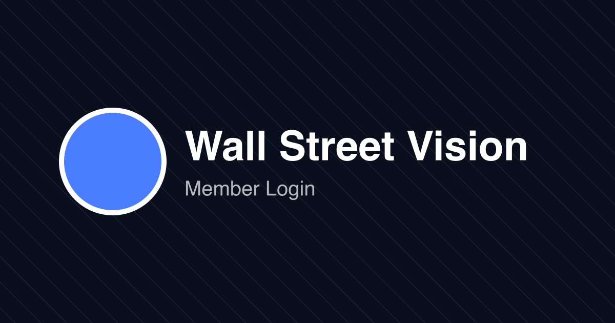 Login - Wall Street Vision
